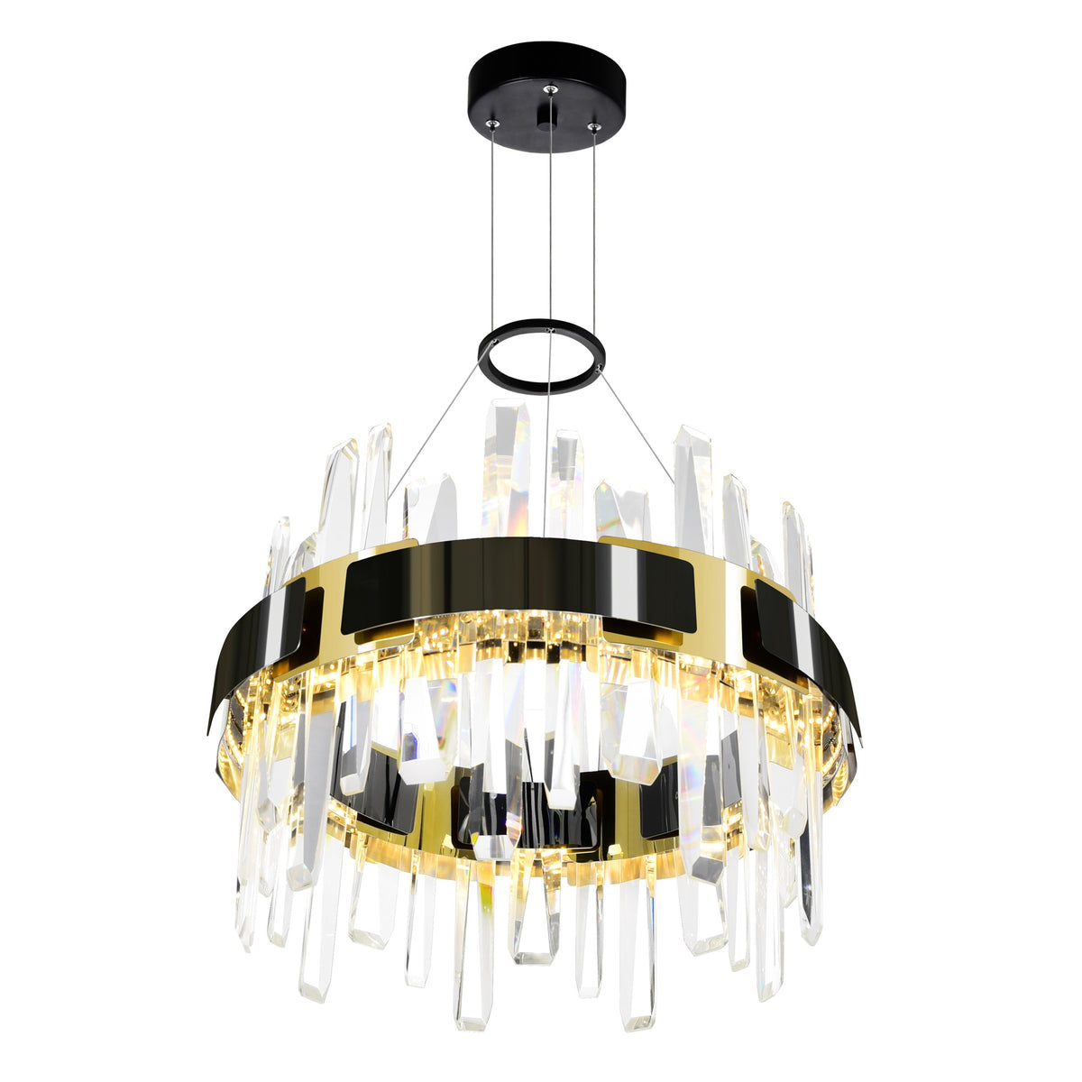 CWI Lighting Aya LED Chandelier, Pearl Black Metal, Model 1592P18-612 ...