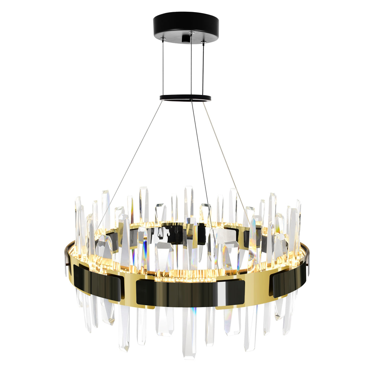 CWI Lighting Aya LED Chandelier, Pearl Black Metal, Model 1592P24-612 ...