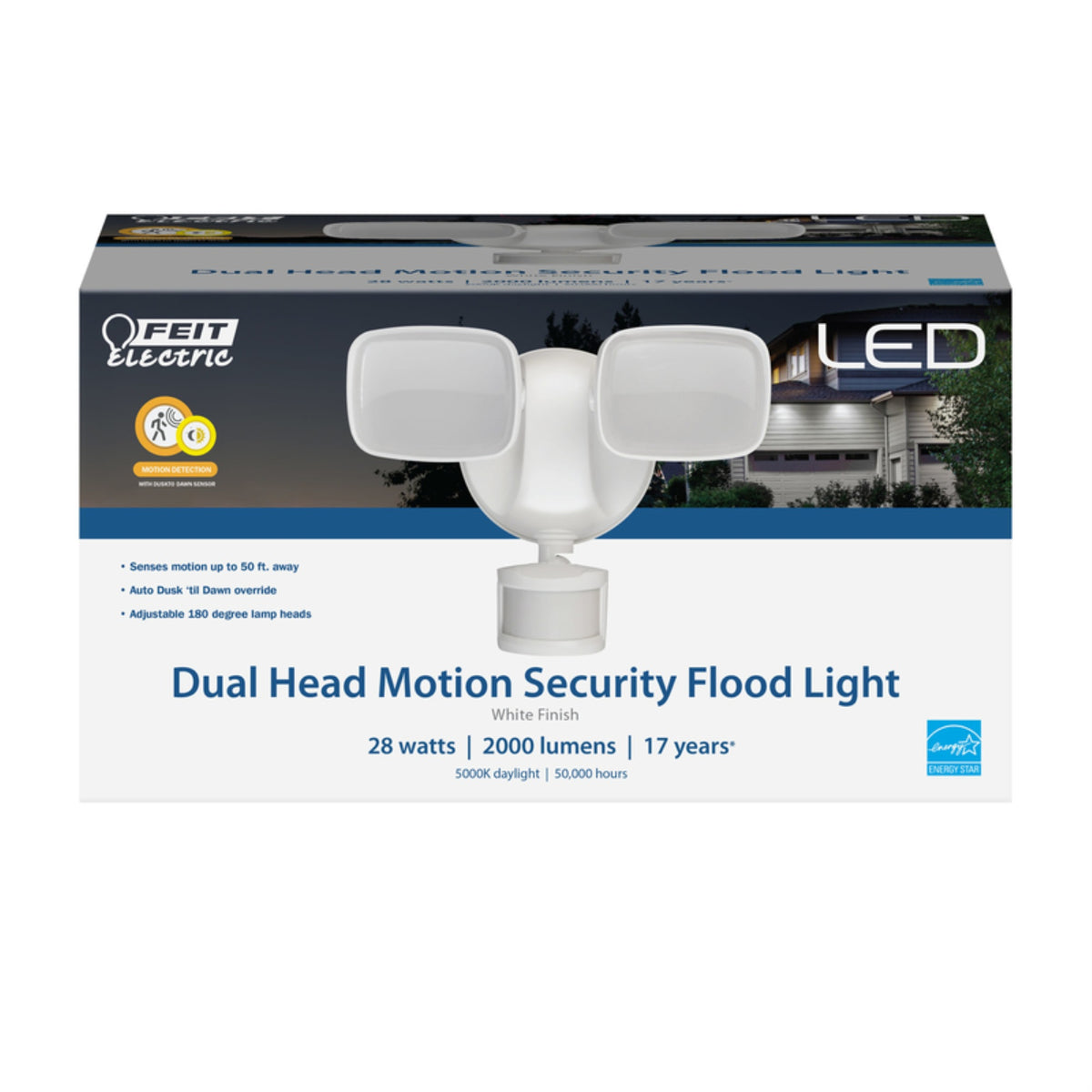 Feit Electric LED Outdoor Waterproof Security Flood Light - Motion ...