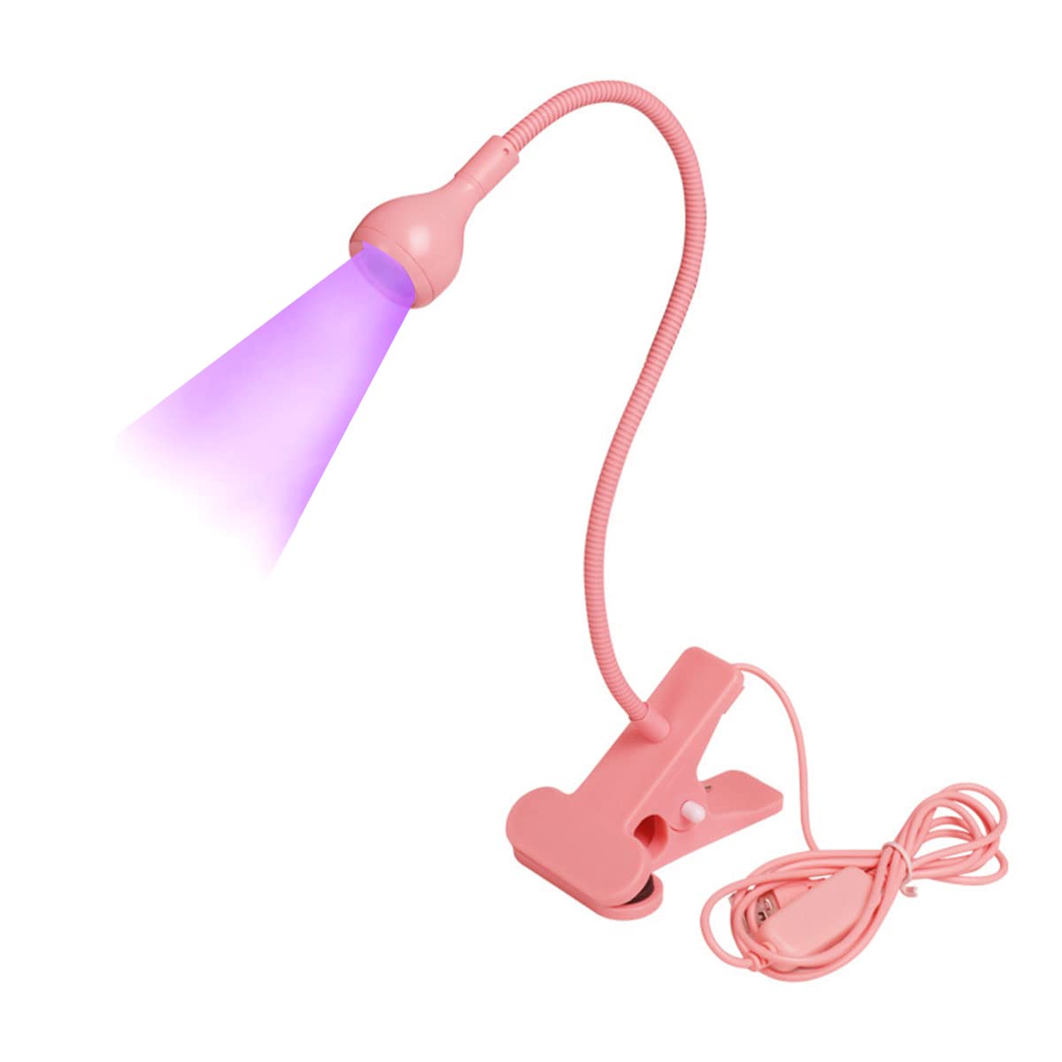 Meitawilltion 3W UV LED Desk Light, Flexible Gooseneck, Clamp, Portabl – Lightsdaddy