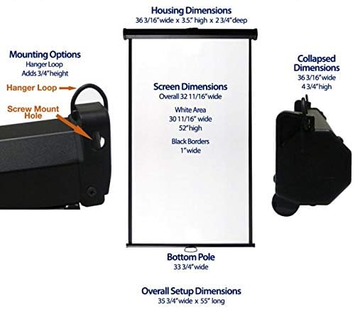 CFS Products Retractable White Photo ID Backdrop for Passport Photos ...