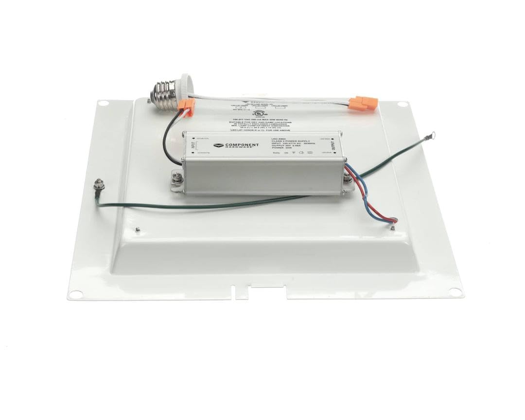 Component Hardware 12" Square Recessed LED Hood Light Retrofit Kit - S ...