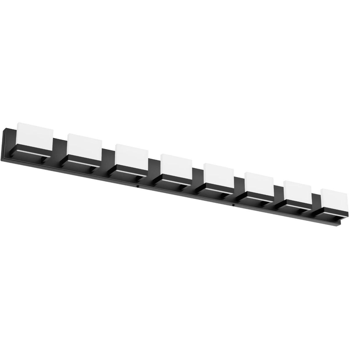Tipace 8 Lights Modern LED Vanity Light, Matte Black, GW-1103, Up and ...