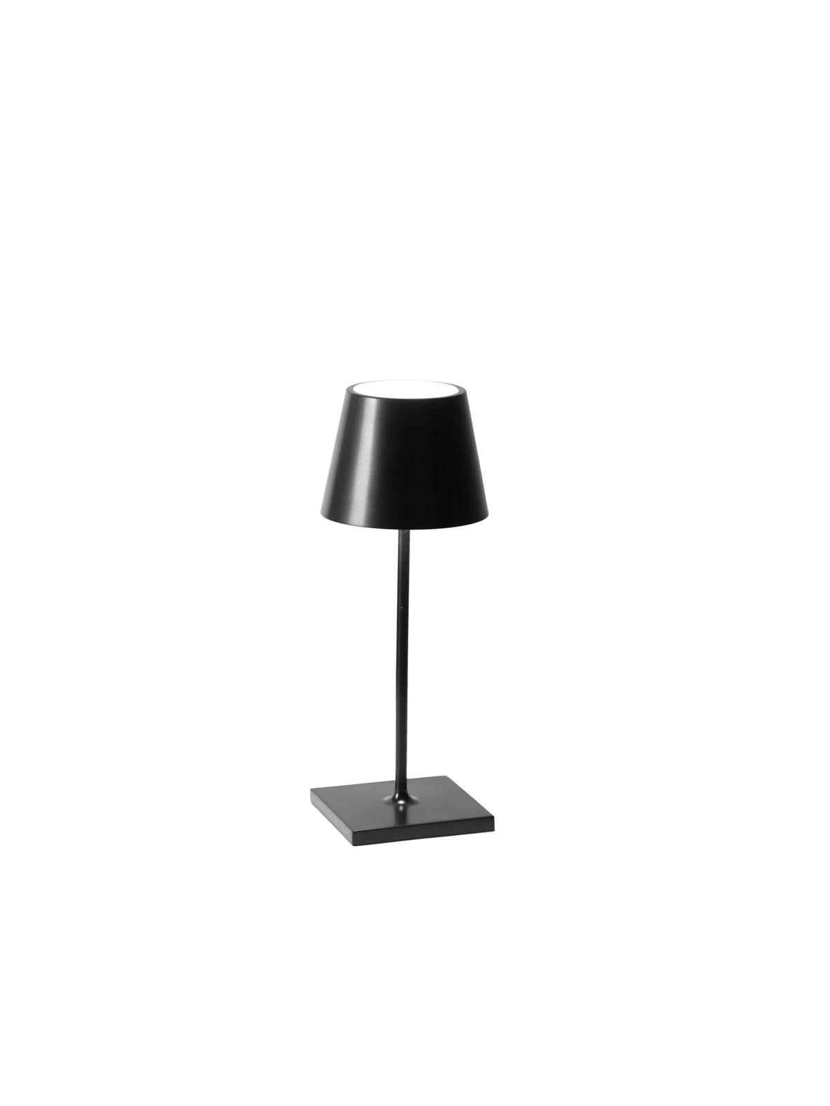 Zafferano Poldina Pro Mini Lamp Rechargeable Cordless 11.8in Black Alu ...