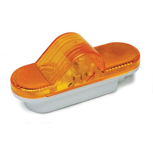 RoadPro Amber Oval Sealed Light with Dome and 3-Prong Connector, 6.5in ...