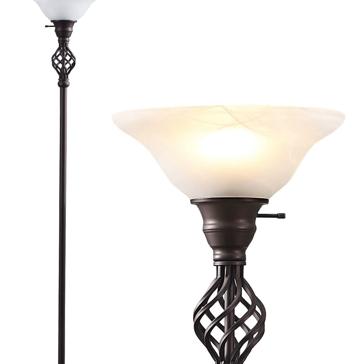 Torchiere Floor Lamp for Living Room, LED Standing Reading Light for ...