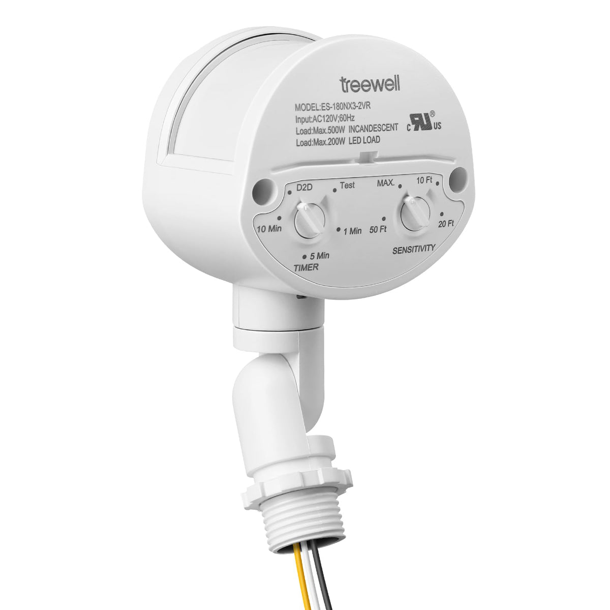 TREEWELL Motion Sensor, 180-Degree Replacement Motion Detector ...