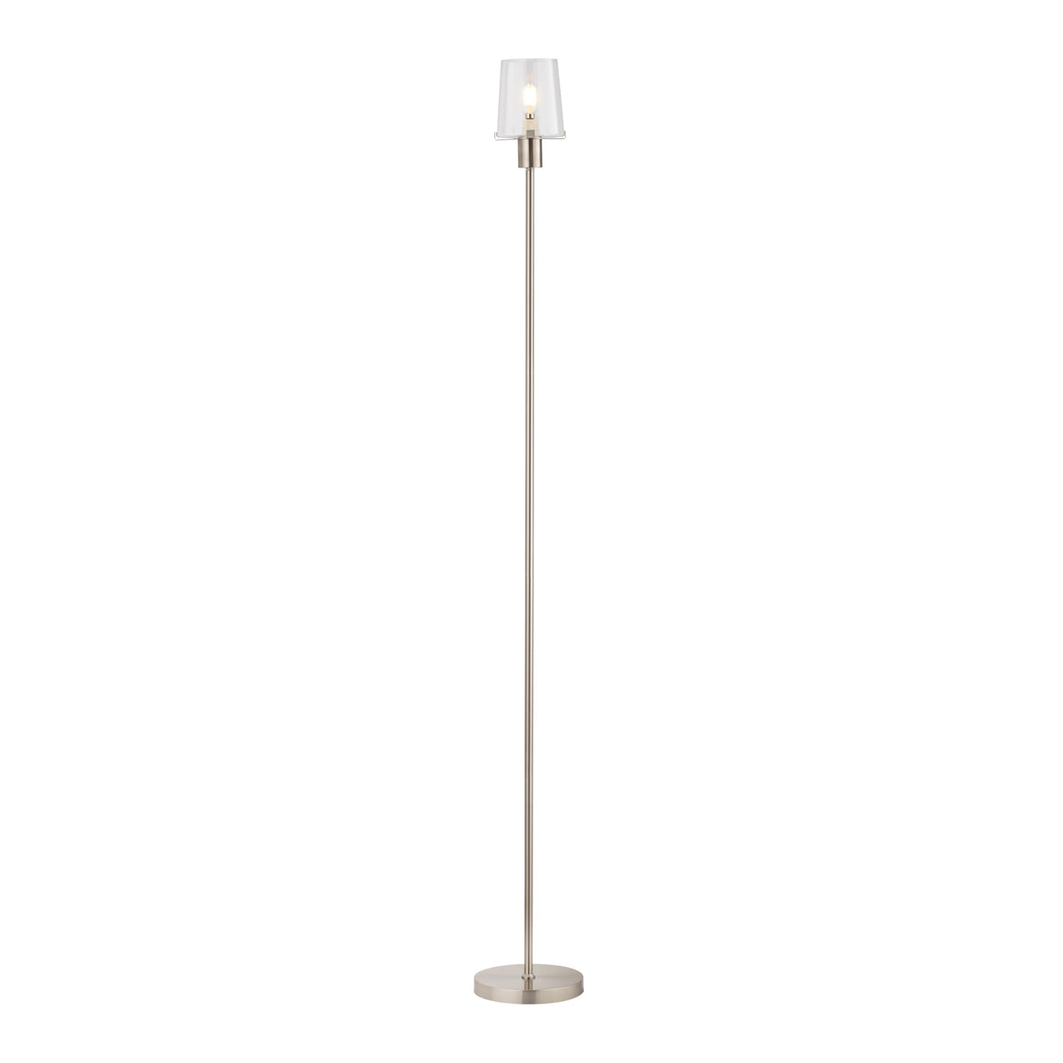OBright Dimmable LED Floor Lamp, Touch-Control, 66.5-Inch, Brushed Nic ...