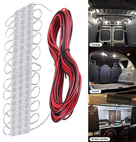 ROYFACC LED Van Interior Light Kit - 60 Bright White LEDs, Metal, 12V ...