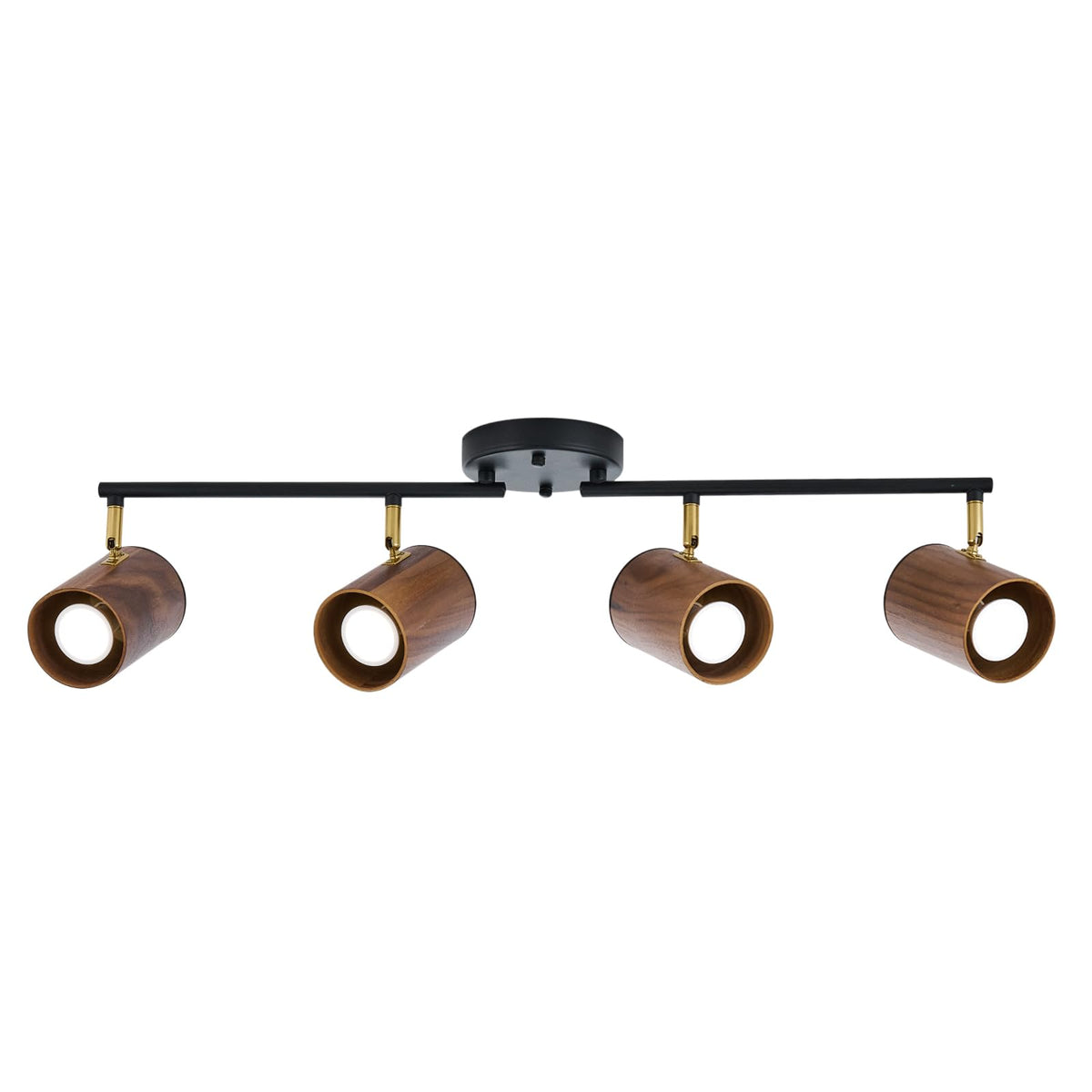 Modern 4-Light Track Lighting Kit Fixture, Adjustable Matte Black ...