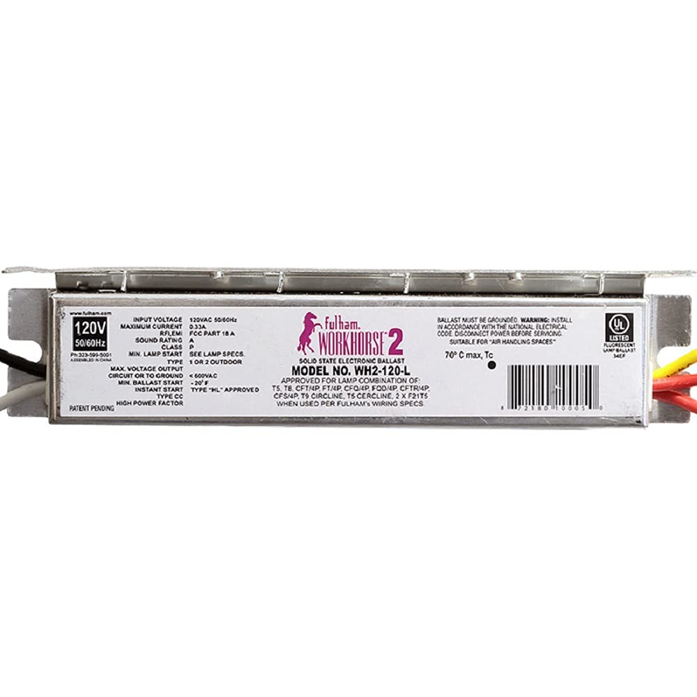 Fulham Solid State Electronic Ballast, 120 volt, 35 watt, 2 X Compact ...