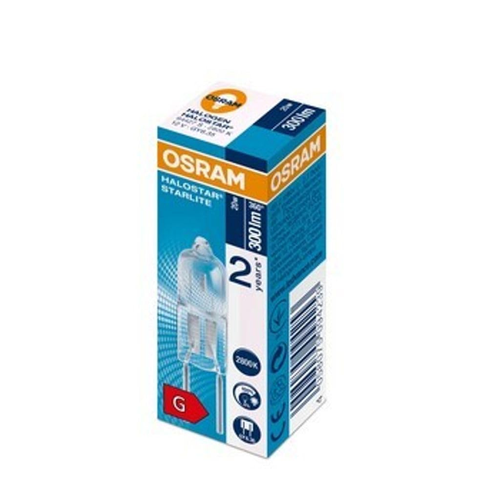 OSRAM Halogen Bulb 20W 12V GY6.35, 3000K Color, Model 64427 S, Copper ...
