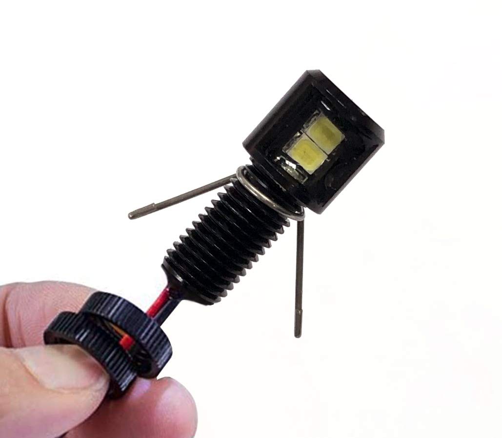 Oznium Side View LED Bolt - 12V Warm White Light, 8mm Aluminum Housing ...