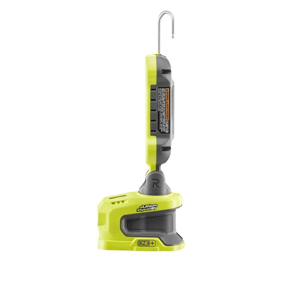 RYOBI P790 18-Volt ONE+ Hybrid LED Project Light - White, Metal Constr ...