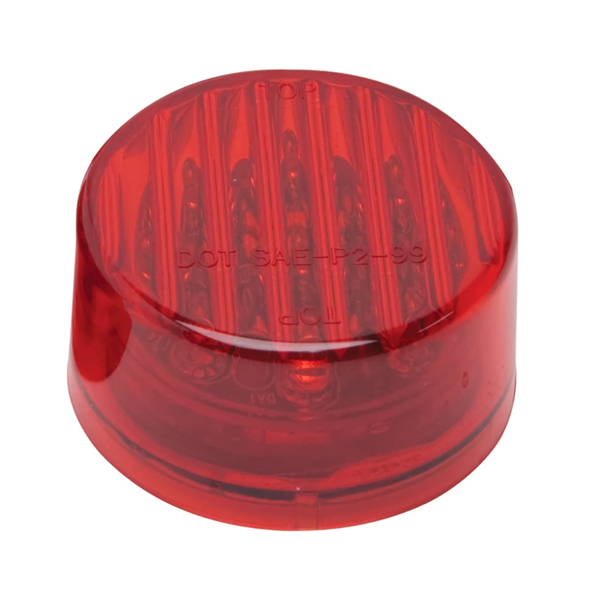 Roadpro Led Clearance Marker Light 2-Inch Sealed Red Rp-1277R Round Si ...