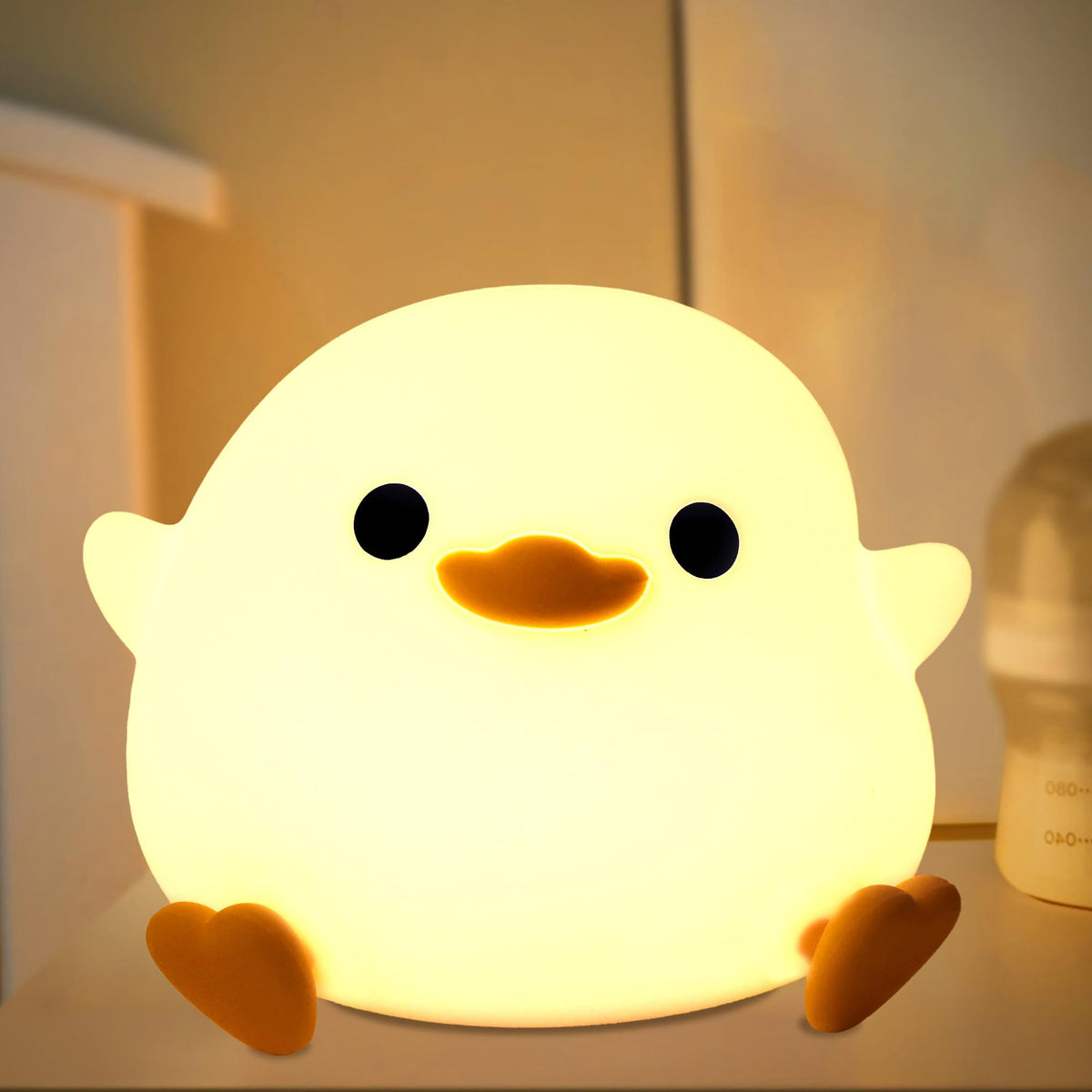 Attivolife DoDo Duck Night Light, Animal Silicone Nursery Lamp with ...