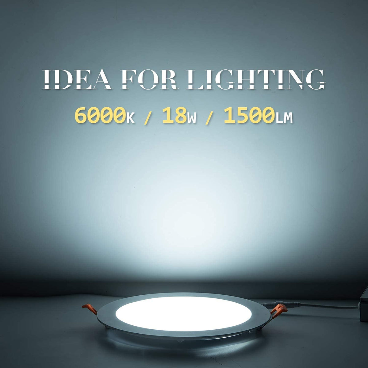 Jarlstar 8 Inch Led Recessed Light With Junction Box, 12Pack Ultra Thi ...