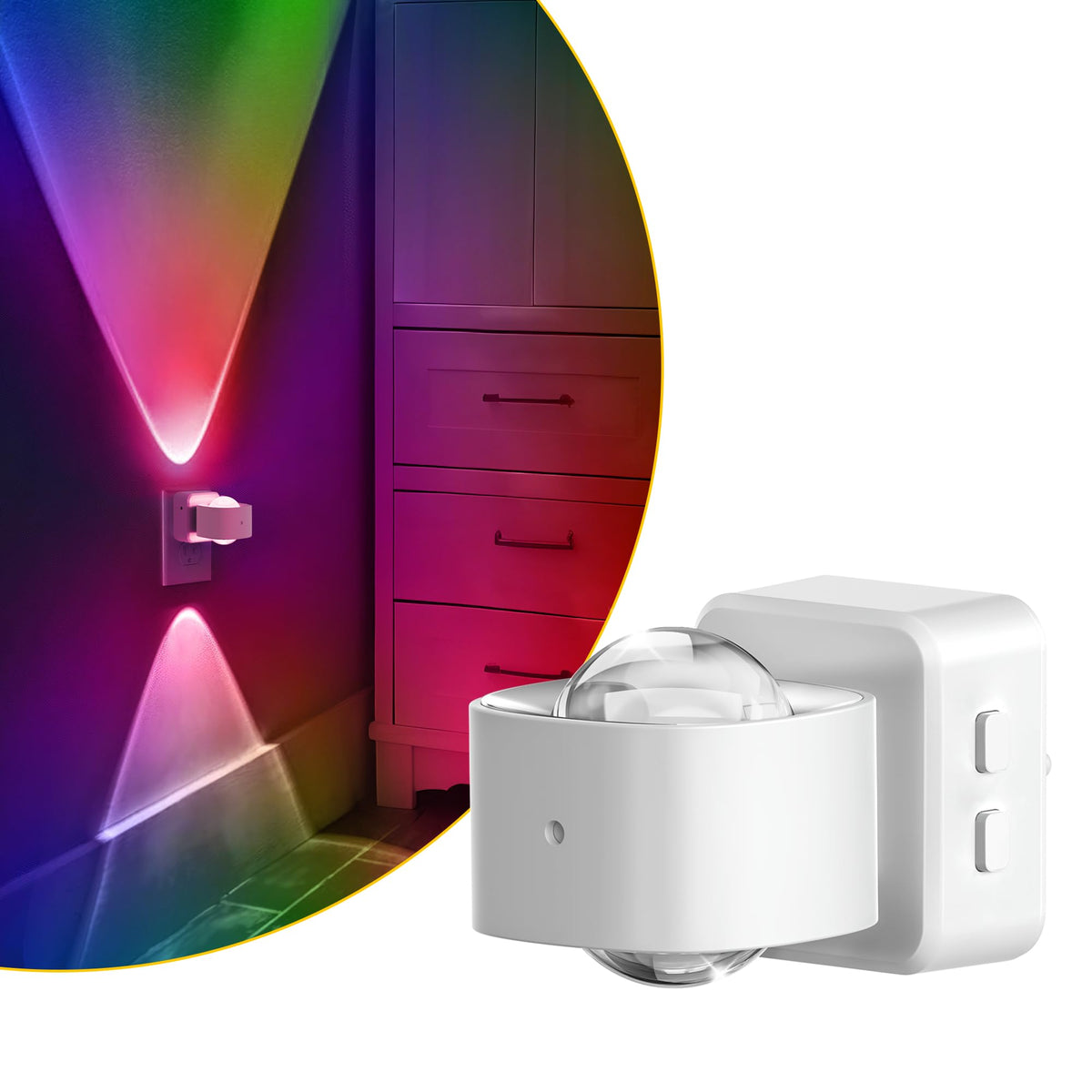 L Lohas Led Night Light Color Changing Night Lights Plug Into Wall Rot ...