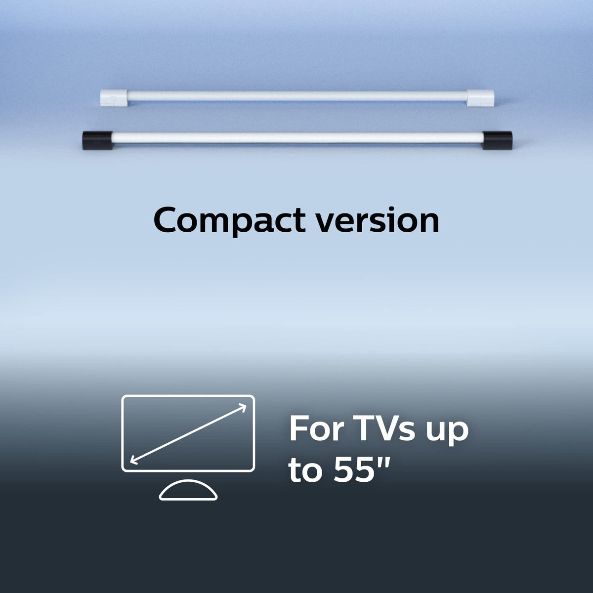 Philips Hue Compact Smart Light Tube, Black - White and Color Ambiance ...