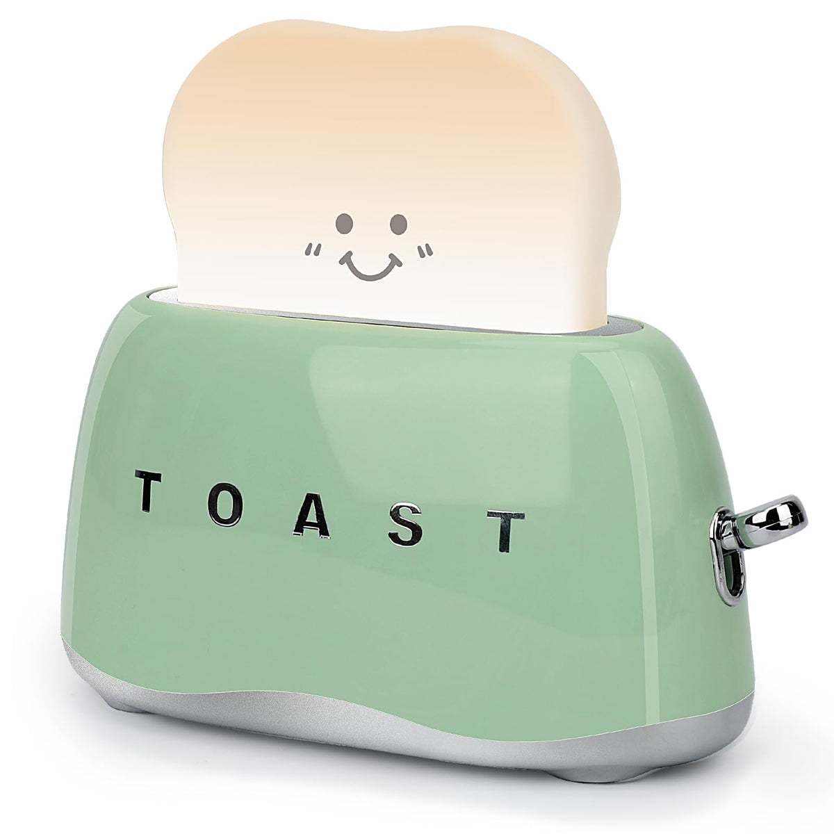 QANYI Retro Toaster Lamp, Rechargeable Desk Light, Small Size, Sage Gr ...
