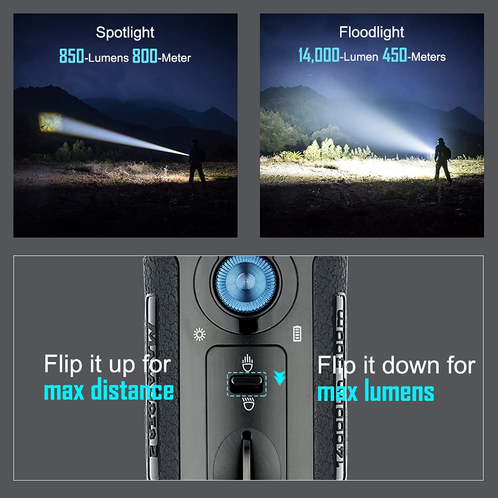 OLIGHT Marauder 2 Rechargeable Handheld Flashlight 14,000 Lumens Ultra ...