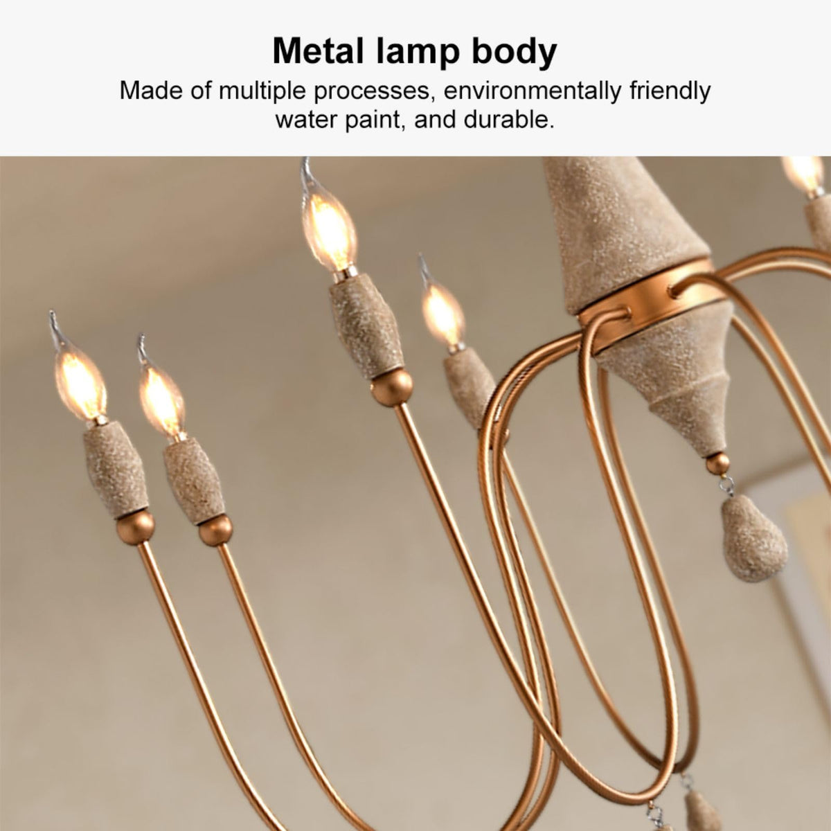 LOVEDIMA 38.2'' French Country Chandelier, Modern Farmhouse 8-Light ...
