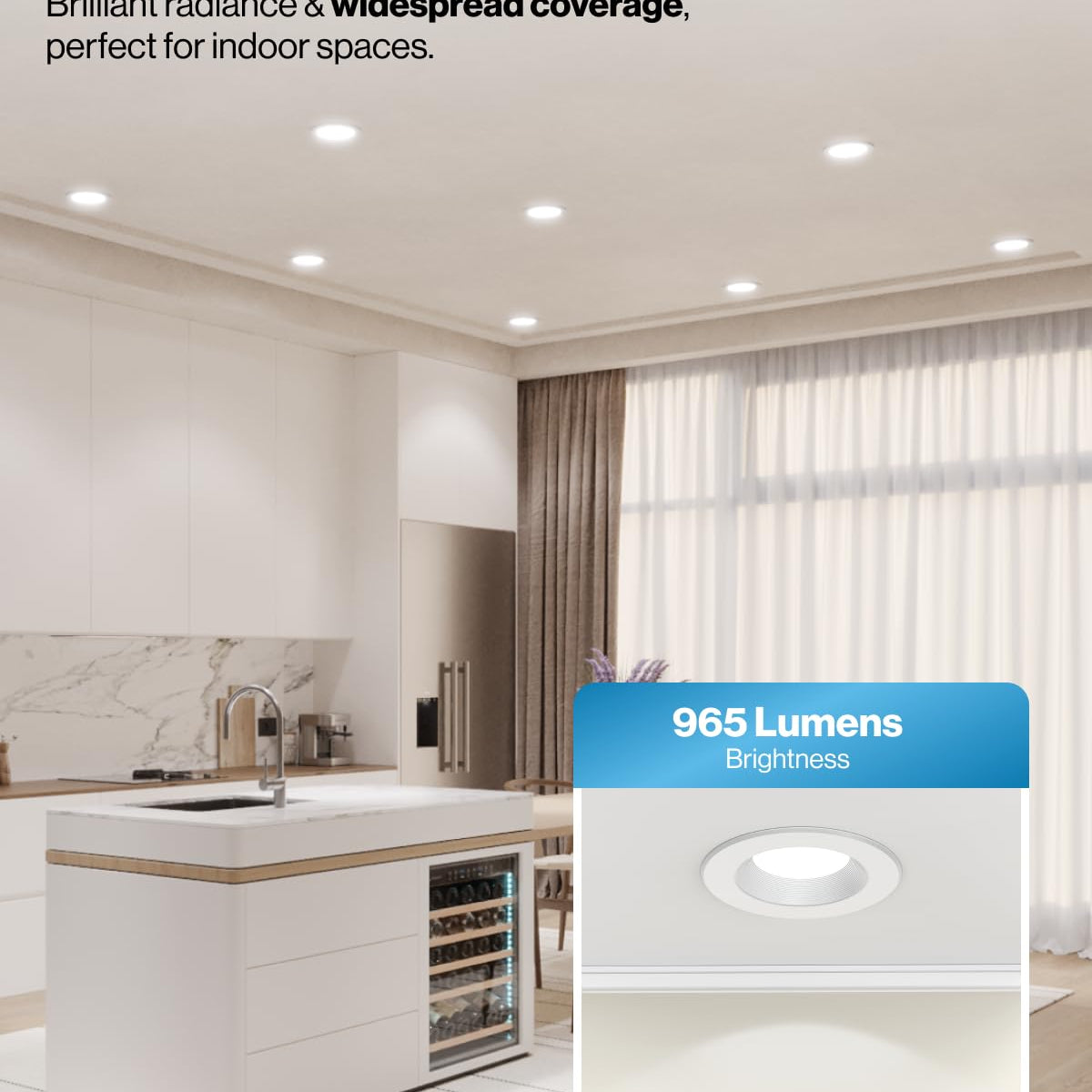 Sunco 12 Pack Retrofit Led Recessed Lighting 6 Inch, 4000K Cool White ...