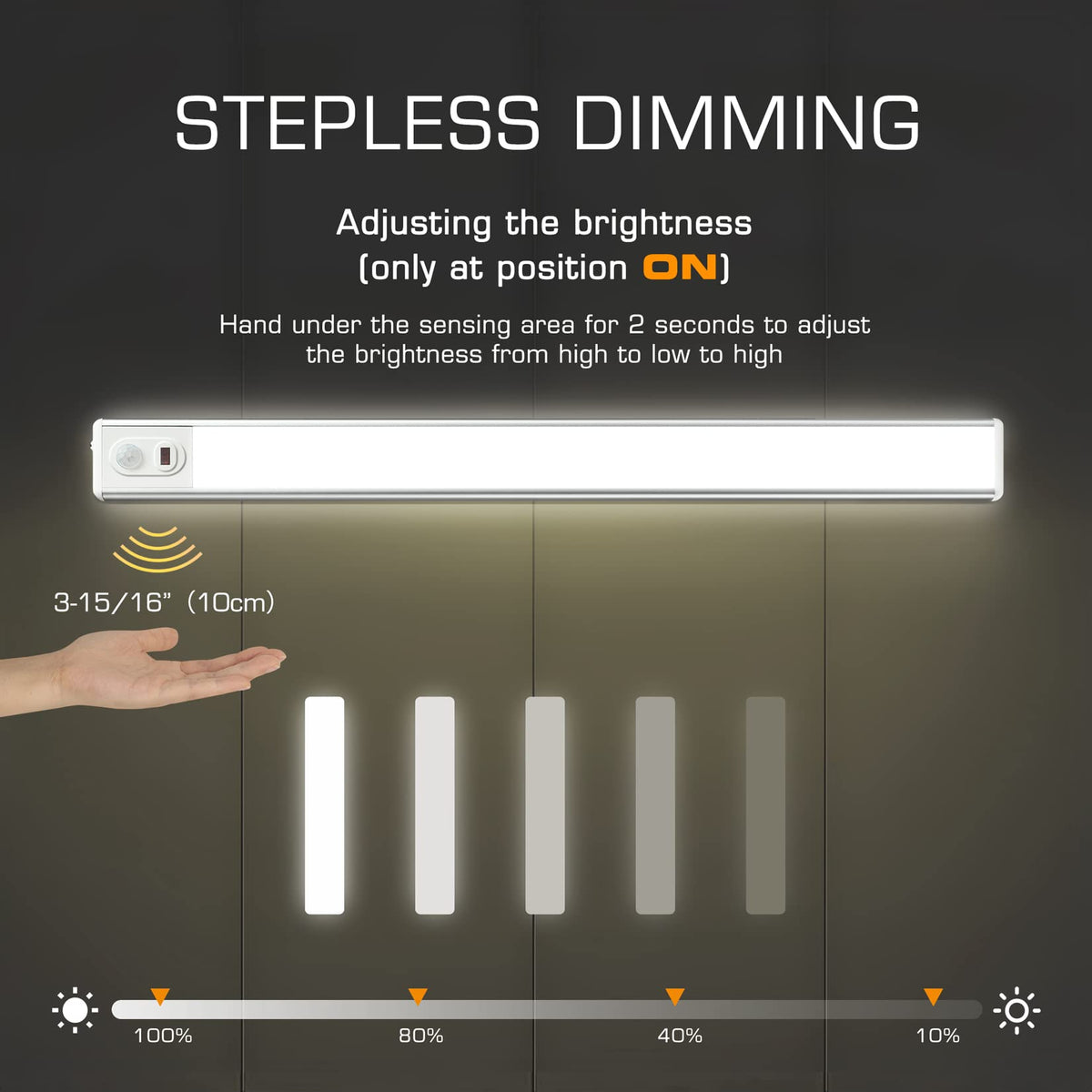 Everbrite 70Led Dimmer Under Cabinet Lighting, Motion Sensor, 2-Pack ...