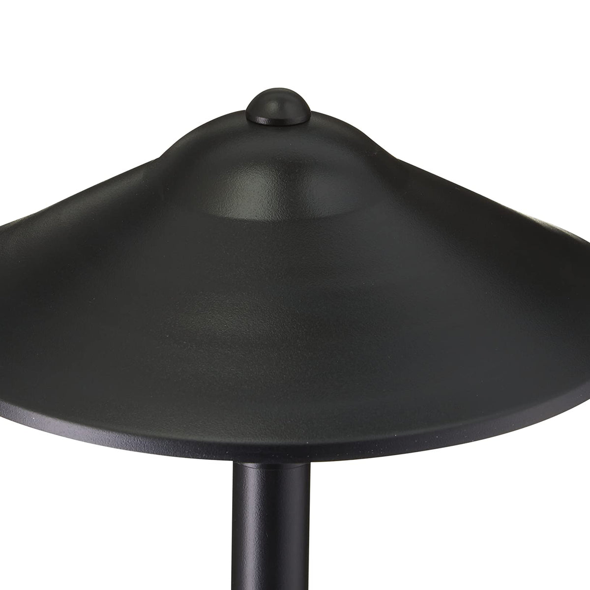 VOLT Max Spread 12V Black Brass Path Light (25'' Tall, 9'' Shade) with ...