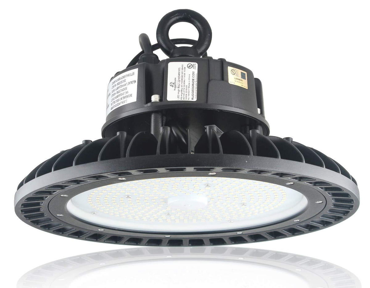 RuggedGrade High Voltage 277-480V - 150 Watt LED High Bay UFO Corvus ...