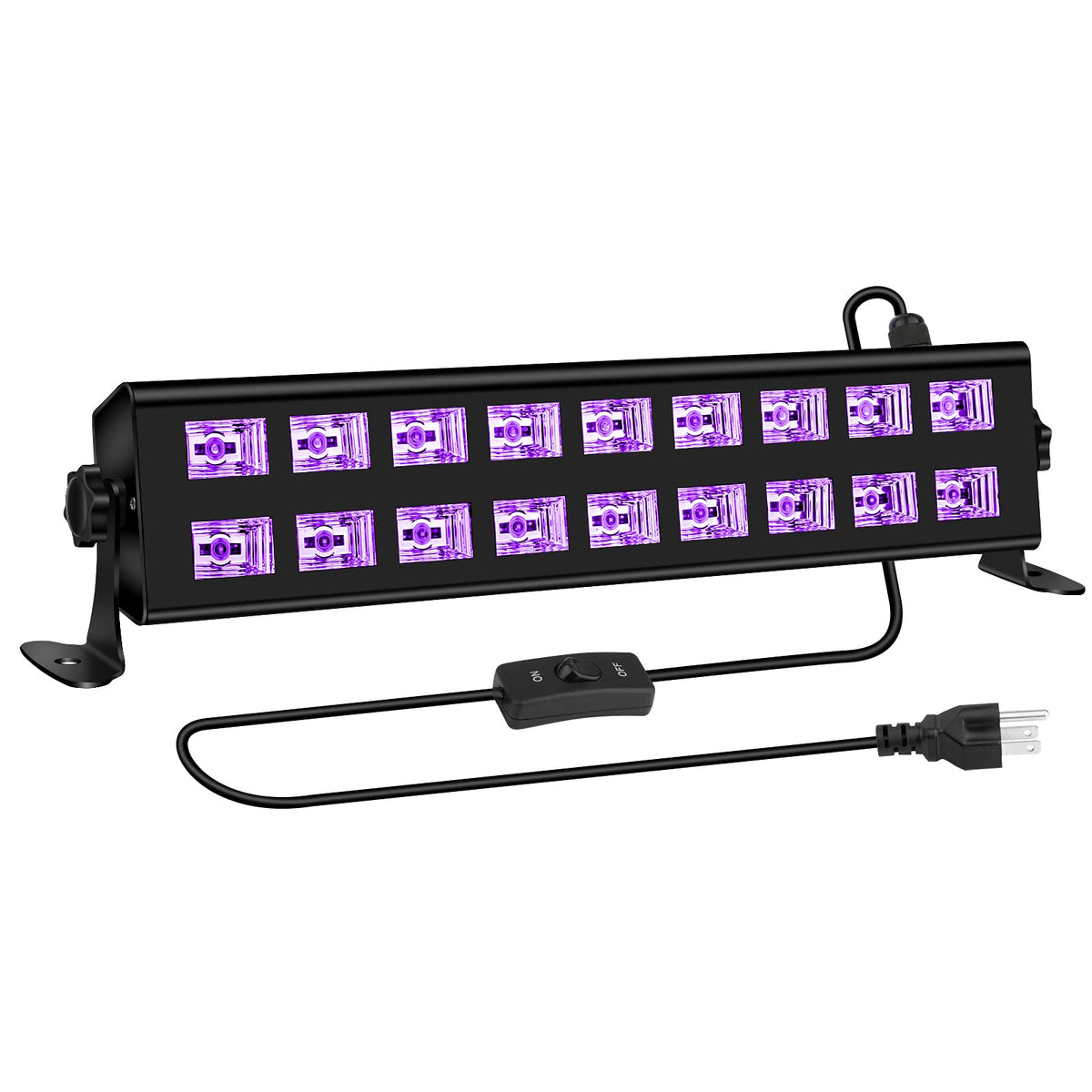 OPPSK Black Lights, 54W 18LEDs Powerful Black Light Bar Glow in The ...