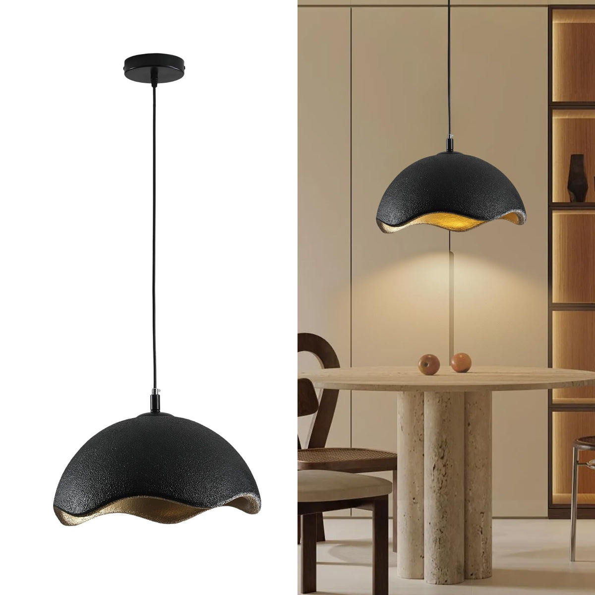 JAYMP 40cm Modern Pendant Light for Dining Room Kitchen Island Hanging ...