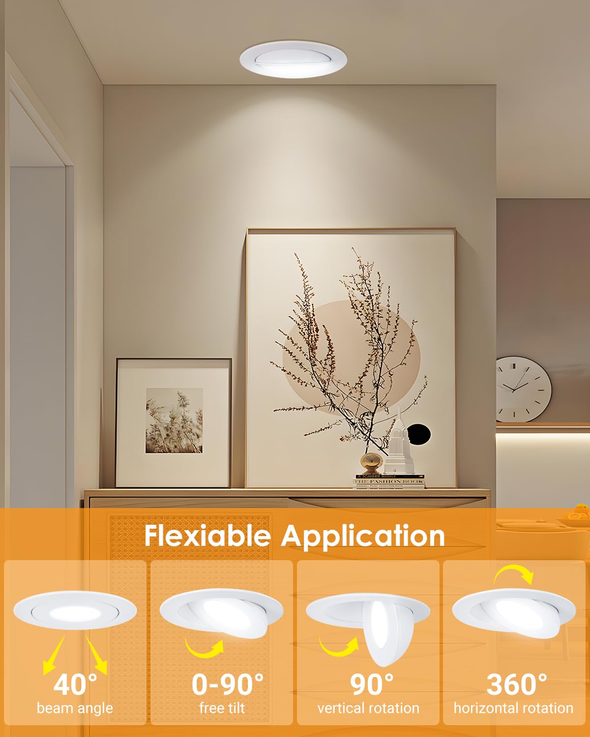 3 Inch Led Recessed Light - 7W Gimbal Canless Oil-Rubbed Bronze Soffit ...