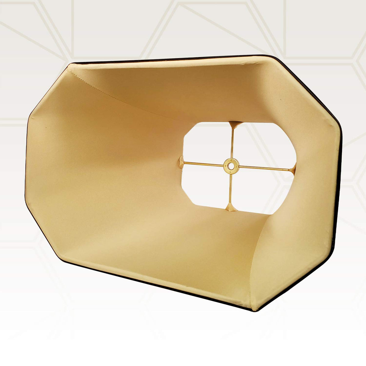 Royal Designs, Inc. Rectangle Cut Corner Lamp Shade, 6.5 x 12 x 10, Bl ...