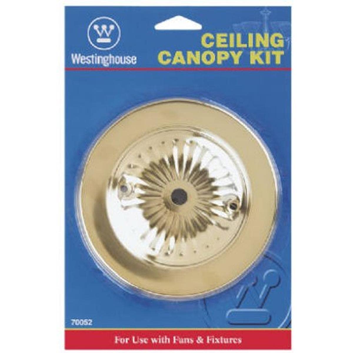 Westinghouse Traditional Canopy Kit 1, Metal, Antique Brass, Model 700 ...