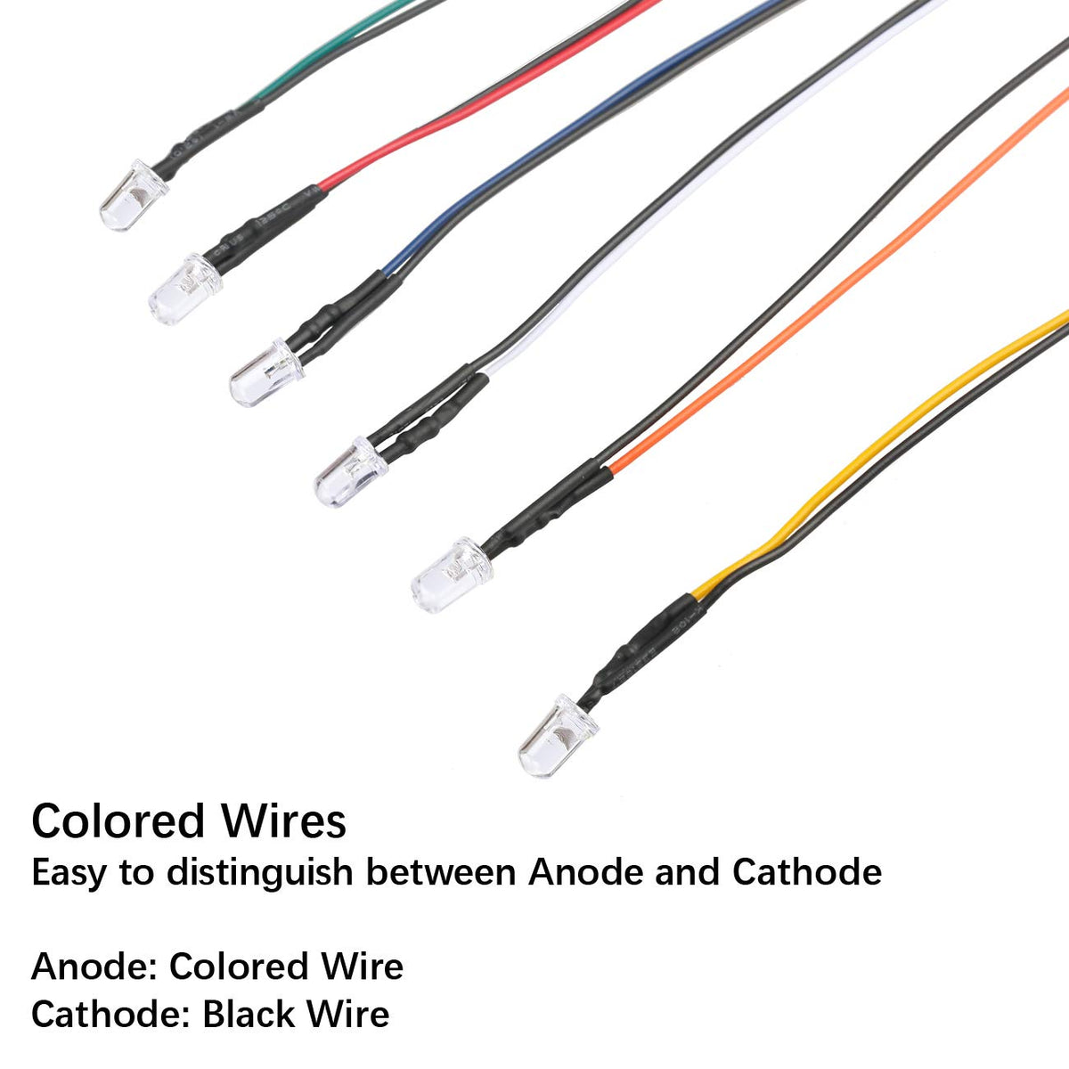 EDGELEC 30pcs 12 Volt 5mm Red Blinking LED Lights Emitting Diodes (1 ...