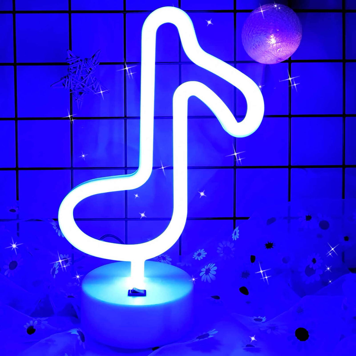 VIFULIN Musical Note Lights LED Light Music Note Neon Light Sign Music ...