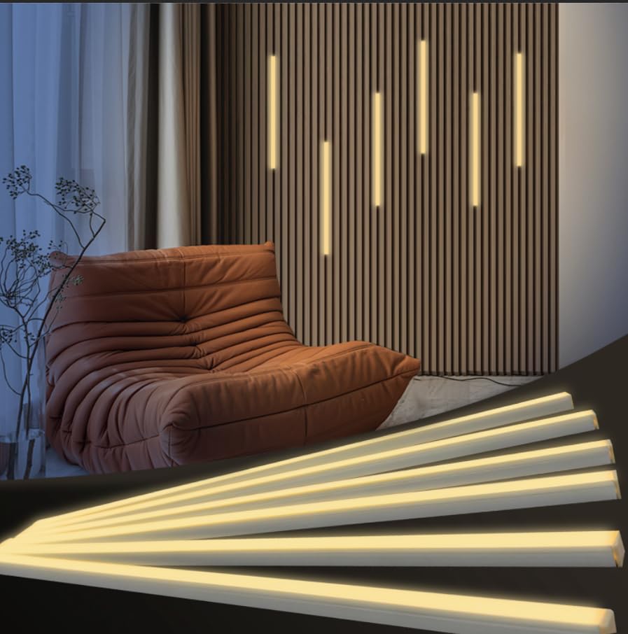 Hamrvl Led Recessed Lighting For Wood Slat Wall Panels - Dc12V 6Pcs 16 ...