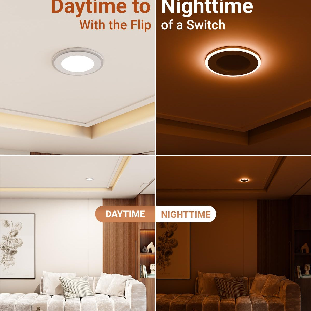 Sunco 12 Pack 6 Inch LED Recessed Light, Can Lights for Ceiling, Flat ...