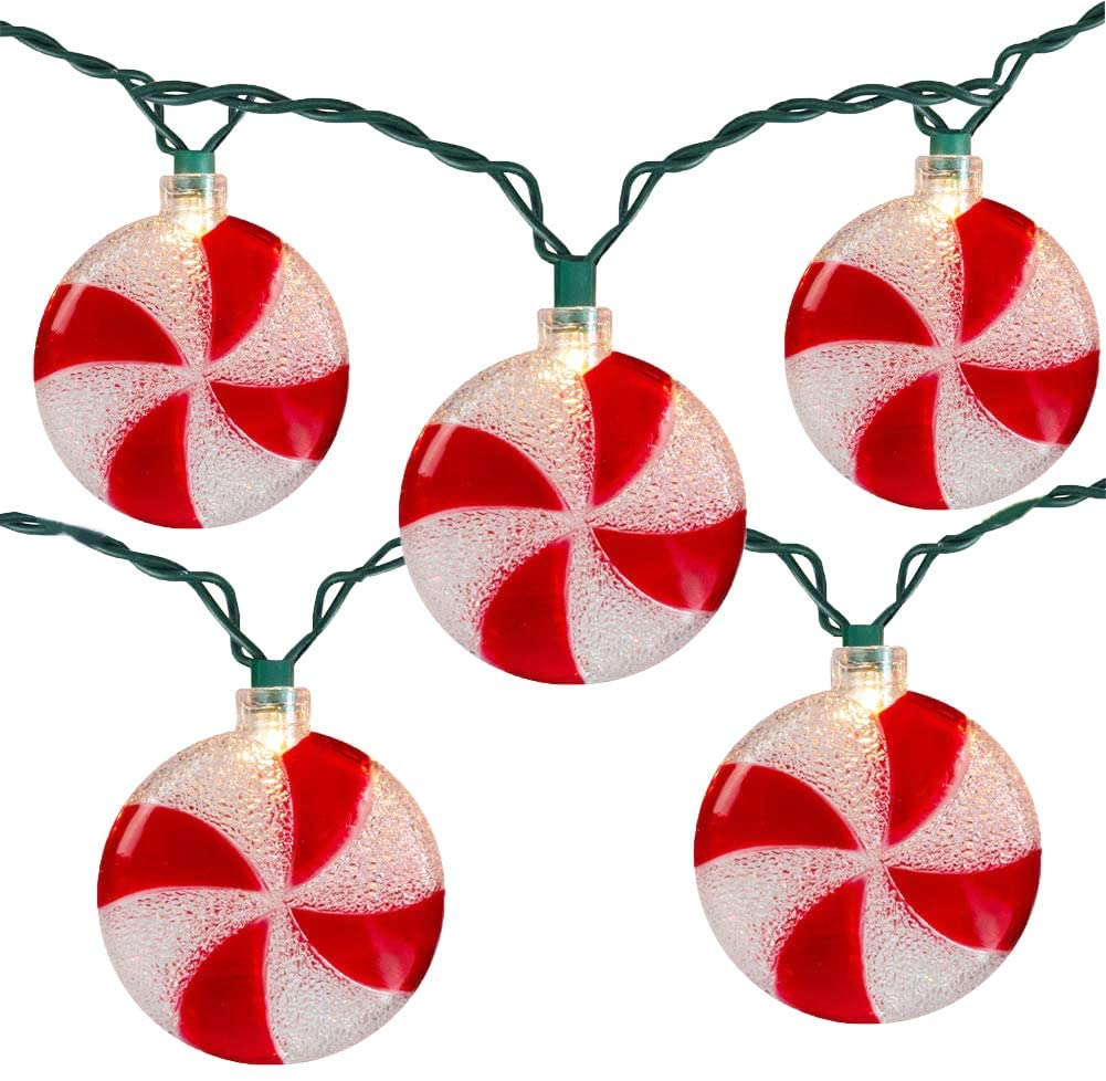 Romasaty Candy String Lights, 8.5FT Insulated Copper Wire, 10 Bulbs, S ...