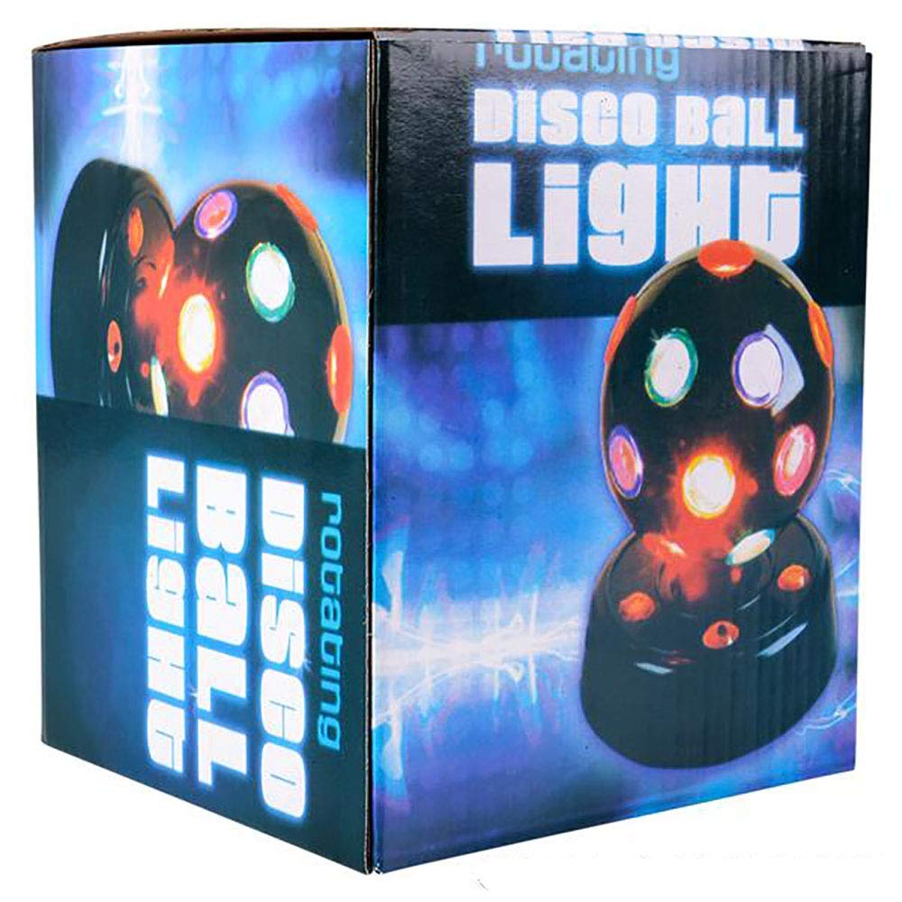 Kicko 7 Inch LED Disco Light Ball - Multi-Colored Revolving Stage Ligh ...