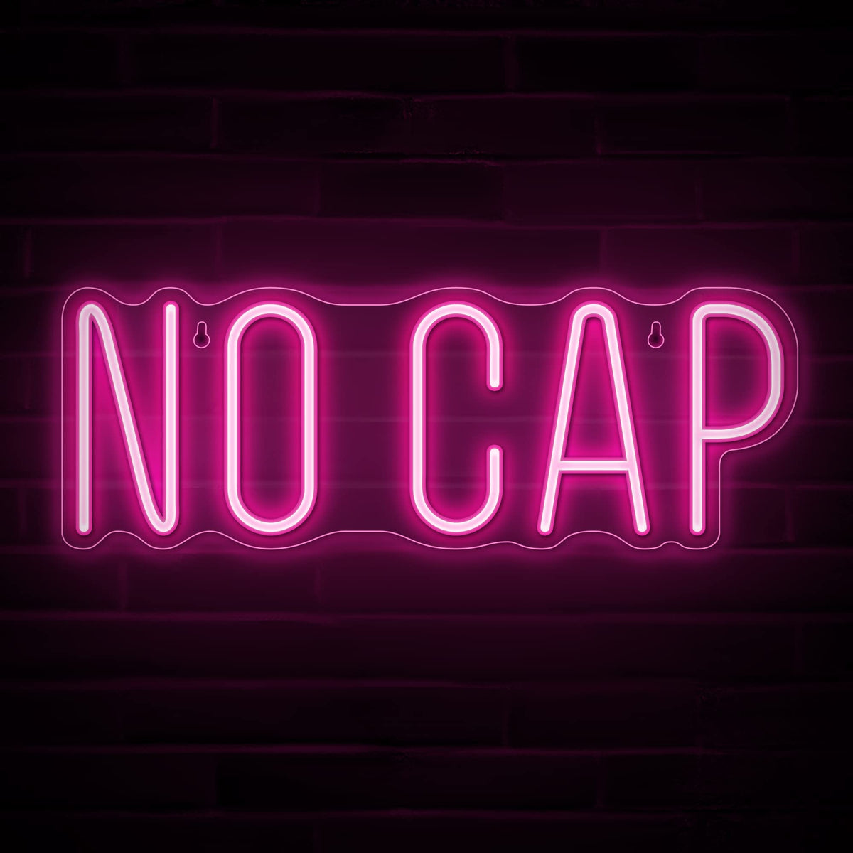 Lumoonosity No Cap Neon Sign - Acrylic LED Light for Gamers, 16.5 x 5 ...