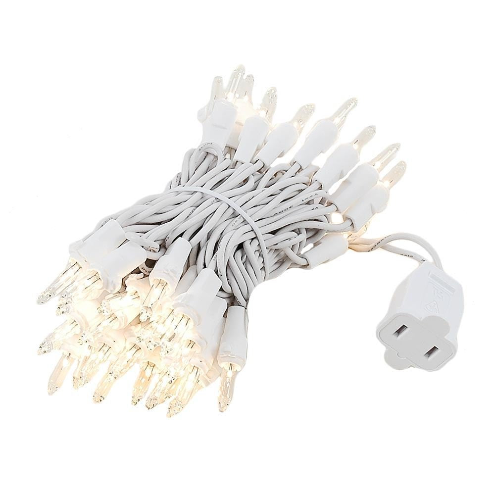 Novelty Lights 11 Feet 50 Bulb Incandescent Mini Light String, Clear w ...