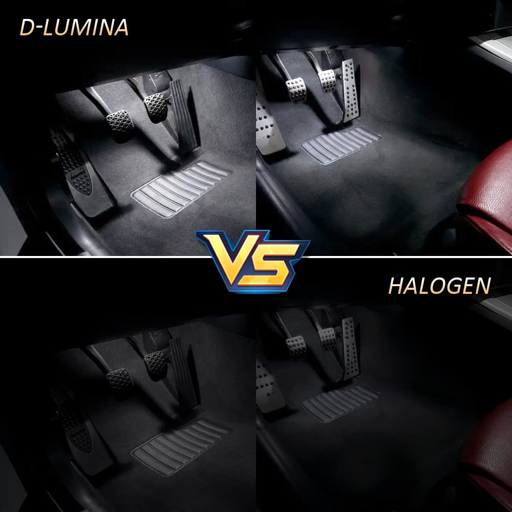 D-Lumina Led Interior Courtesy Light Footwell Lights Under Dashboard C ...