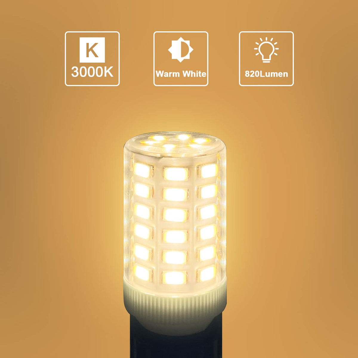 BROLSKUN Freezer LED Light Bulb 6W Soft White E17 Base 2 Pack Waterpro ...