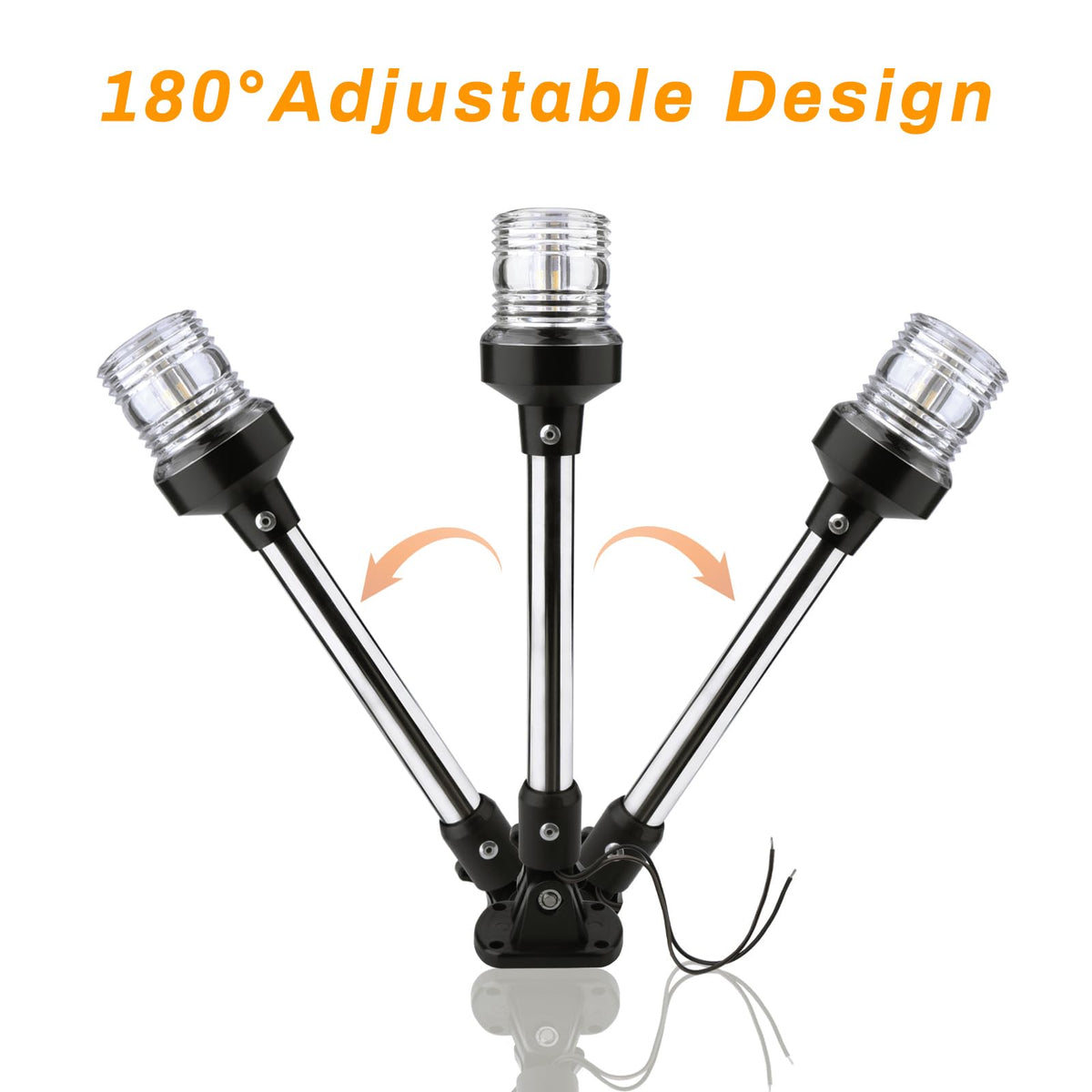 Marinexplore Stern Light - White LED Anchor & Bimini Top Light, 3NM, 1 ...