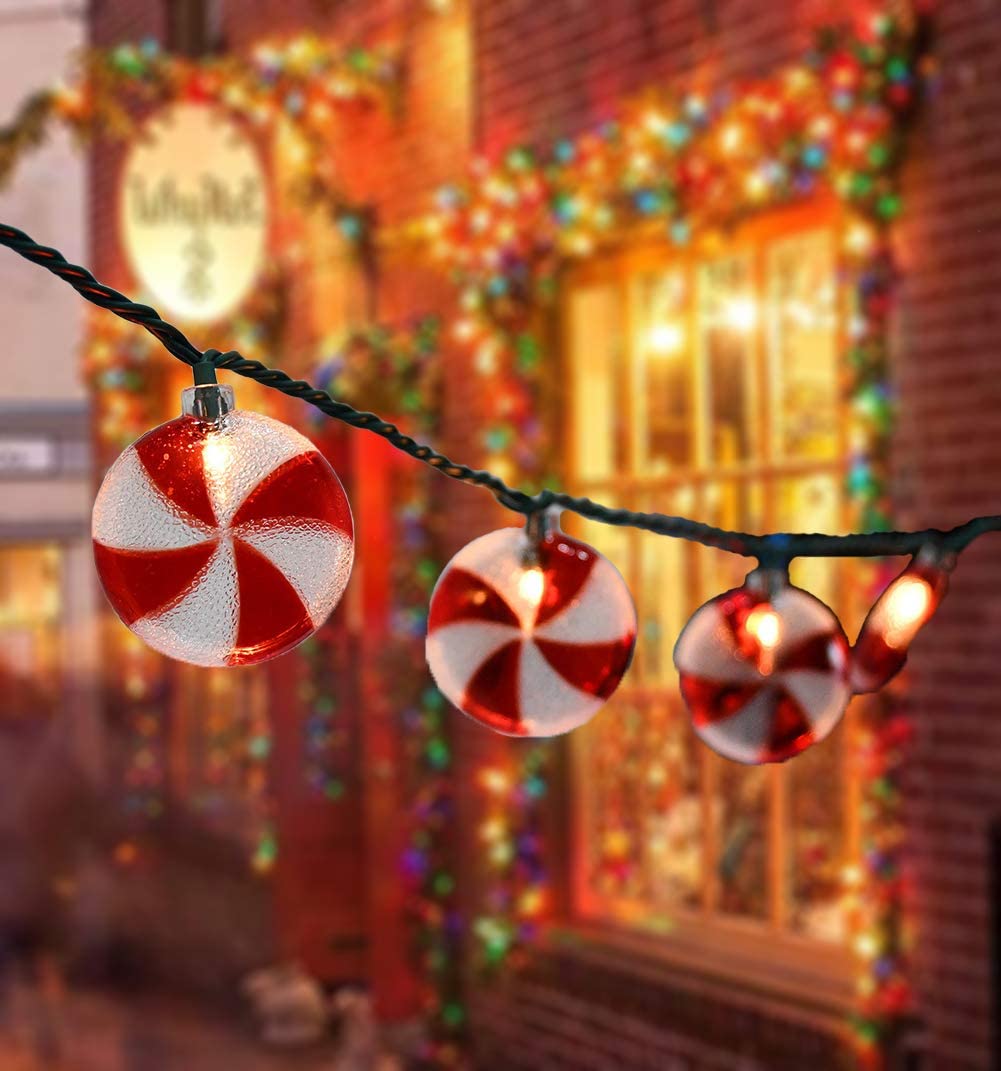 Romasaty Candy String Lights, 8.5FT Insulated Copper Wire, 10 Bulbs, S ...
