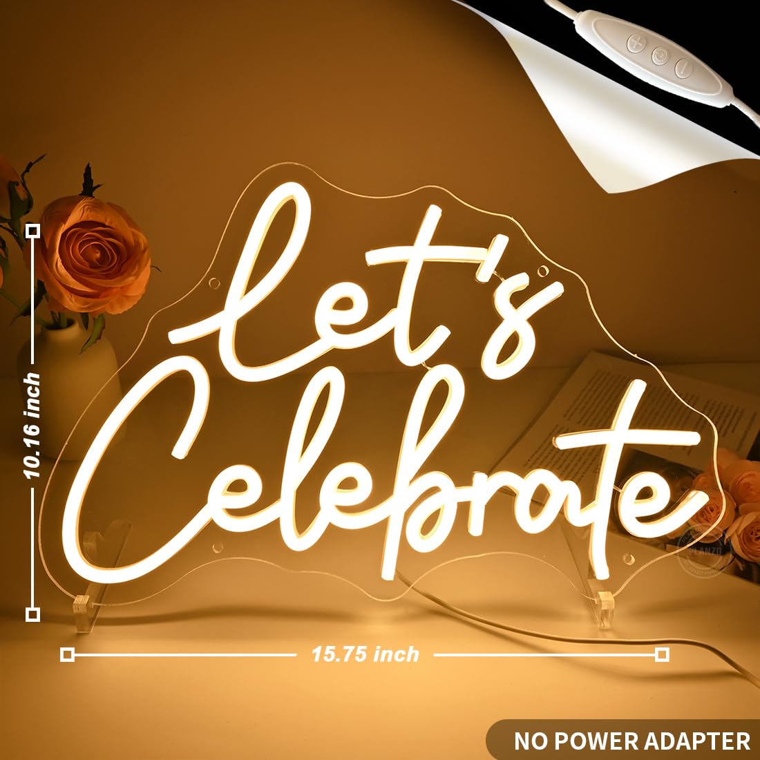 Planzo LetS Celebrate Led Neon Sign Light Wedding Gratuation Birthday ...