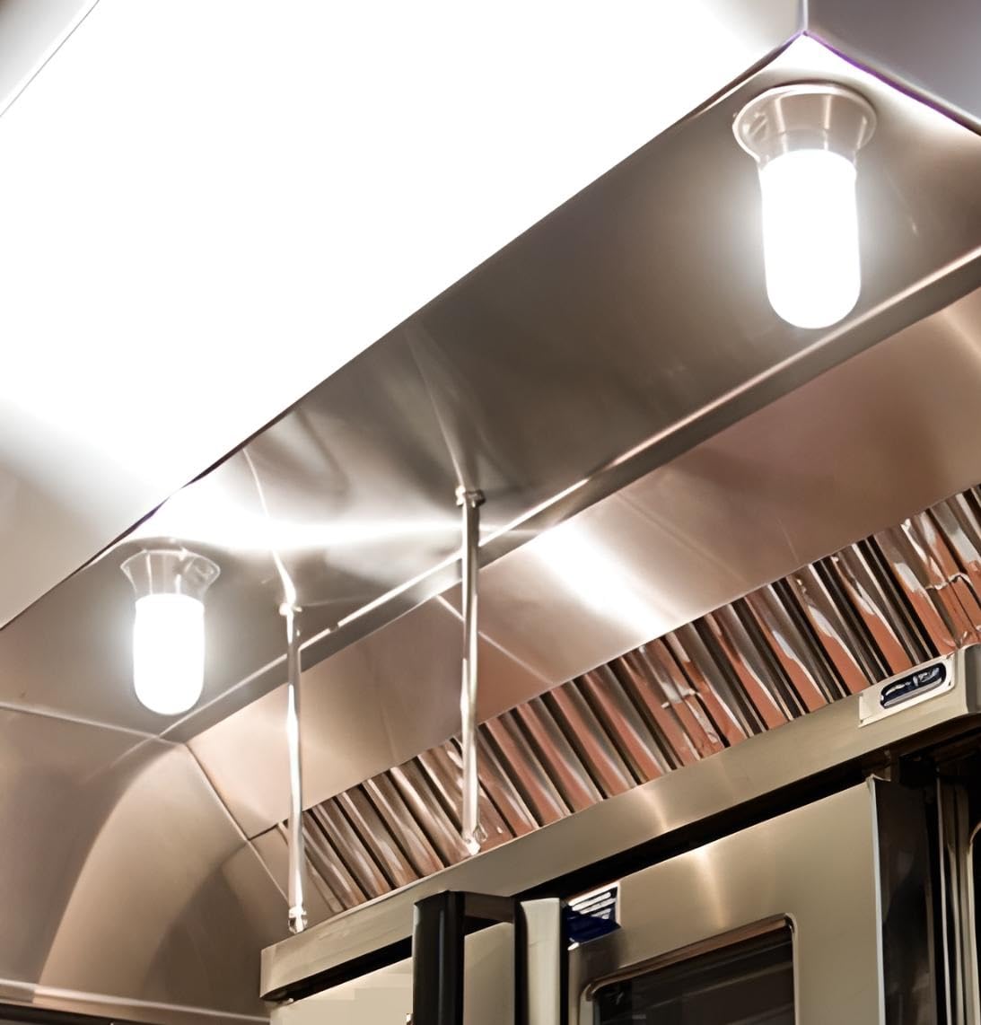 100W Surface Mount Canopy Hood Light Fixture | Durable Tempered Glass ...