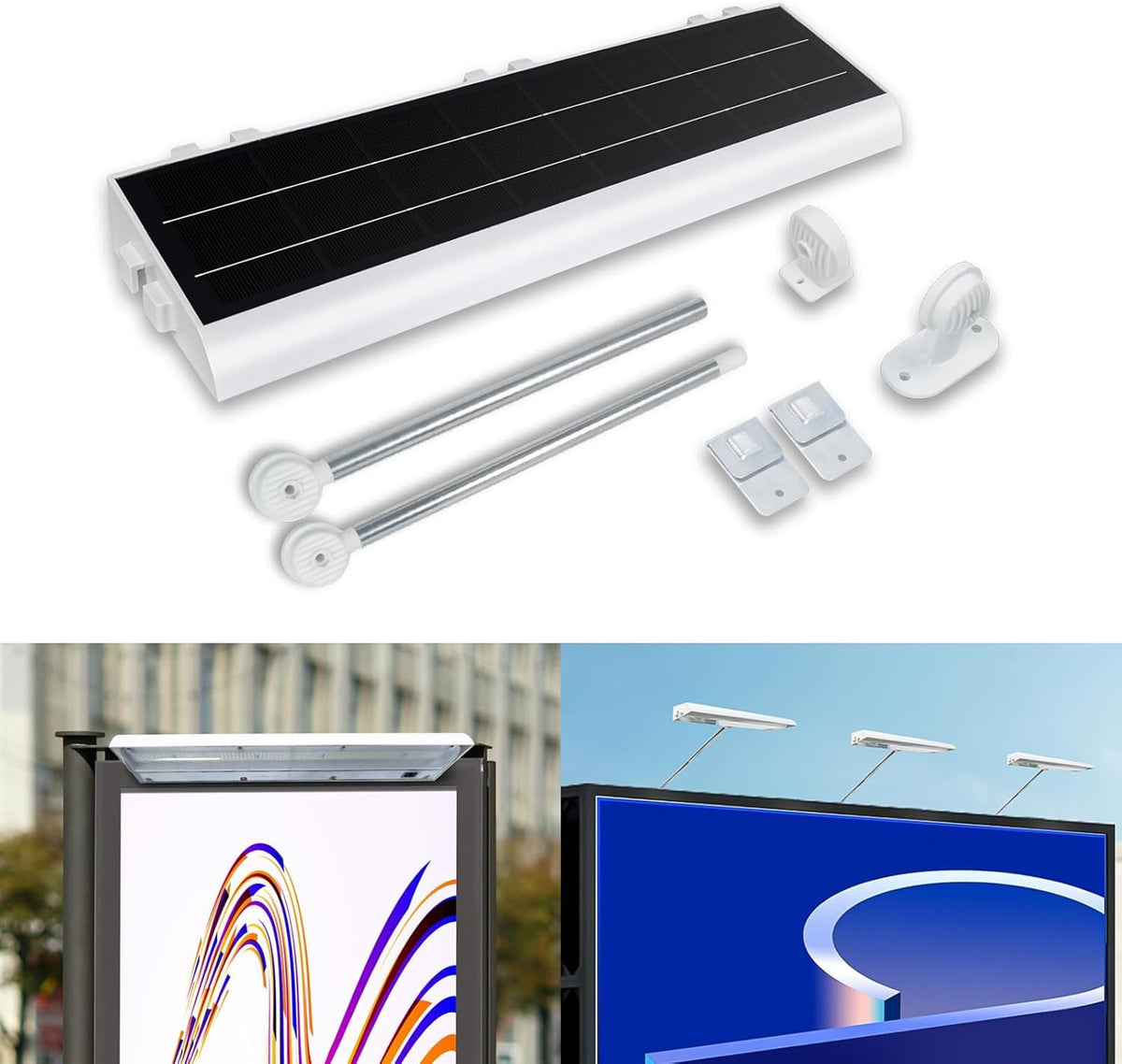 Solar Sign Lights Outdoor, 232 led 1200 Lumen Solar Sign Light, 8000 m ...